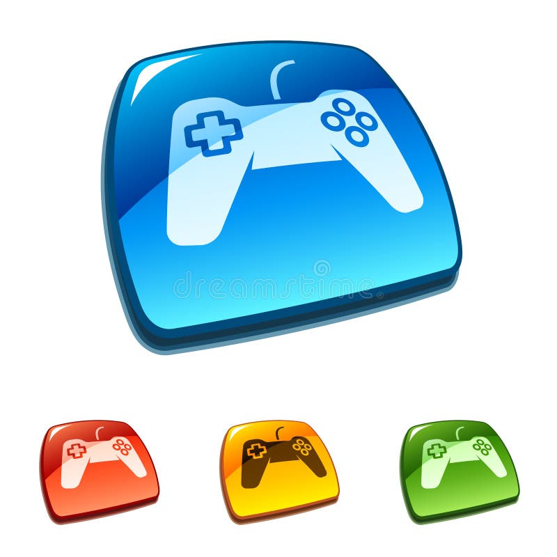 Game Pad Symbol. Vector Illustration Stock Vector - Illustration of ...