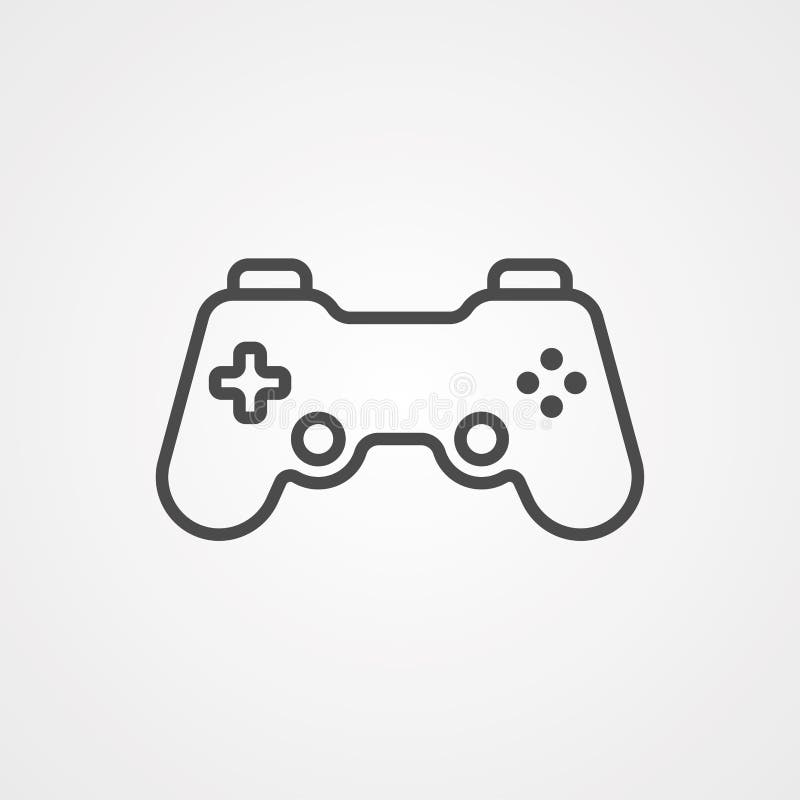 Game Pad Vector Icon Sign Symbol Stock Illustration - Illustration of ...