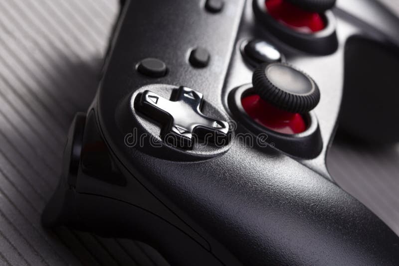 Game Pad Video Controller, Gamepad with Sticks and Buttons, Close Up ...