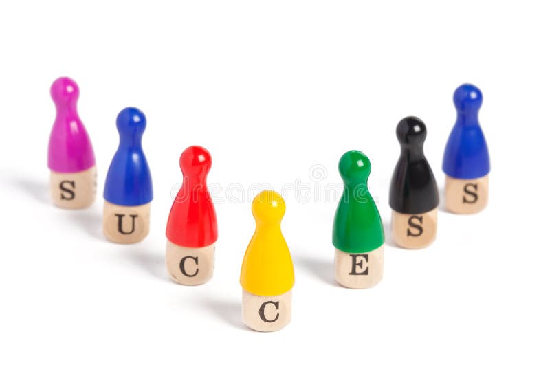 Game pawn success stock photo. Image of blue, success - 14157648