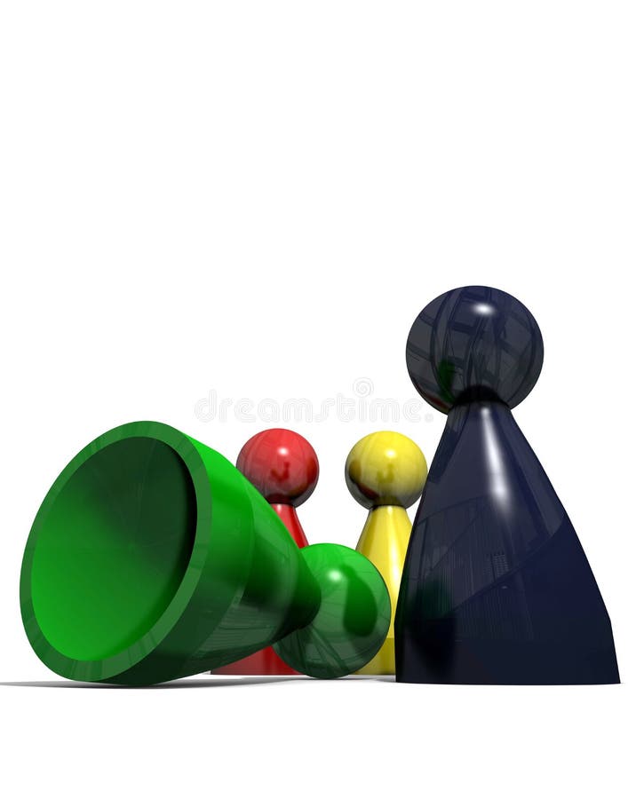 Game pieces stock illustration. Illustration of idea, four - 8999394