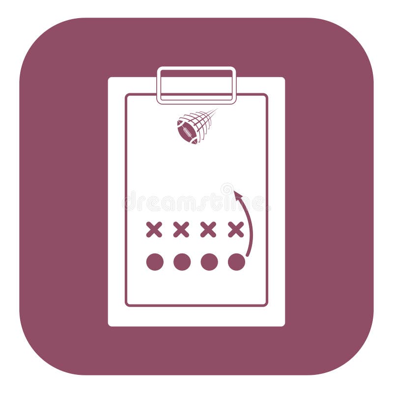 Game Plan on Clipboard. Vector Illustration Decorative Design Stock ...