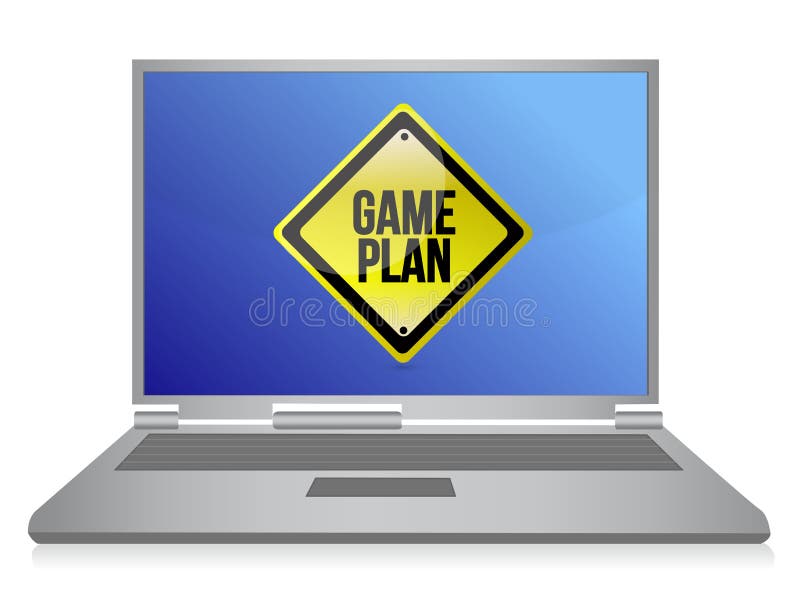 Game Plan Computer Illustration Stock Illustration - Illustration of ...