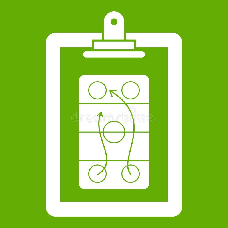 Game Plan Icon, Cartoon Style Stock Vector - Illustration of chalk ...