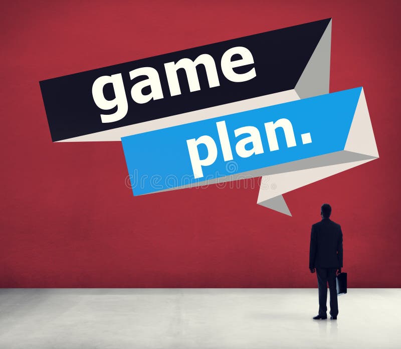 Game Plan Planning Strategy Direction Goal Solution Concept Stock Photo ...