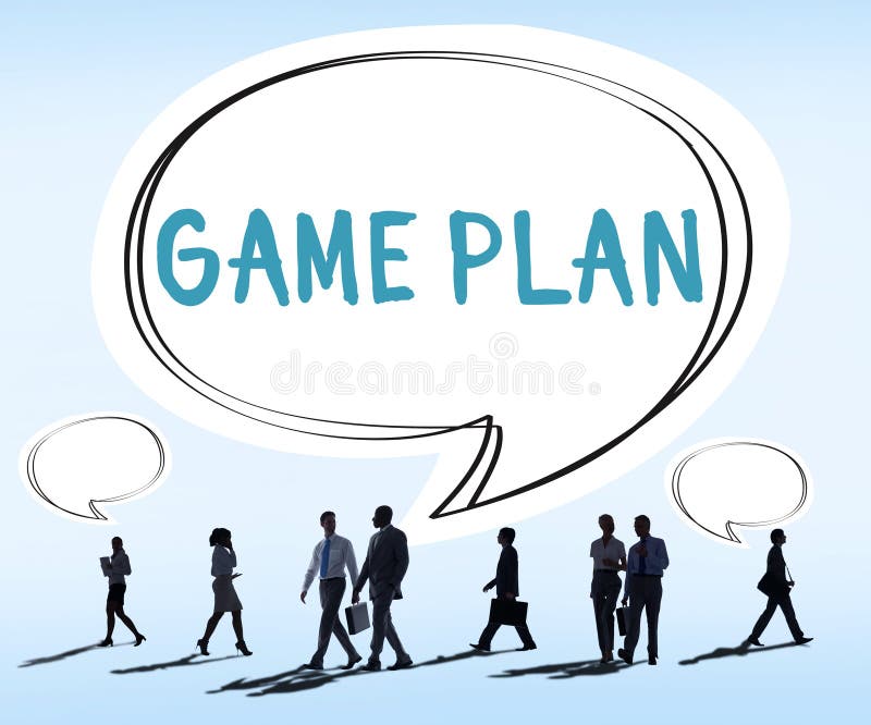 Game Plan Strategy Tactic Planning Vision Concept Stock Photo - Image ...