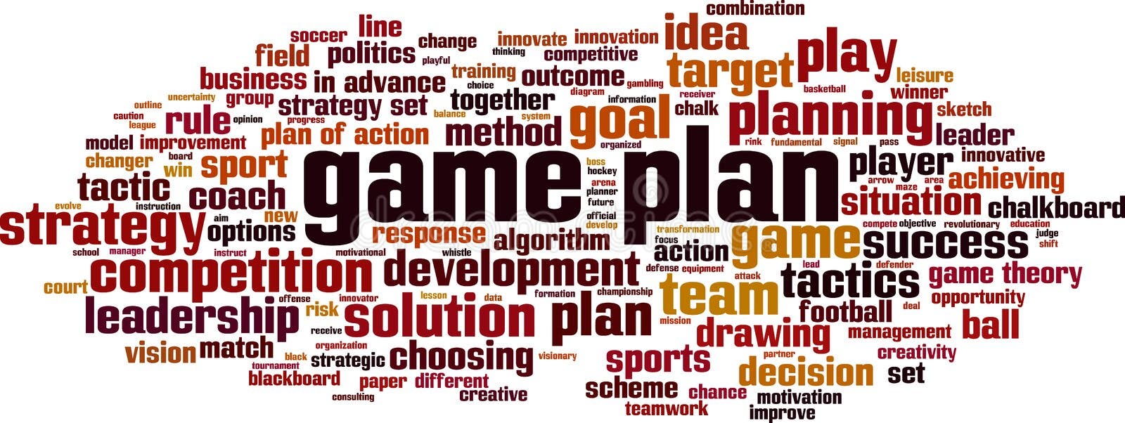 Tactics word cloud stock vector. Illustration of company - 151061968