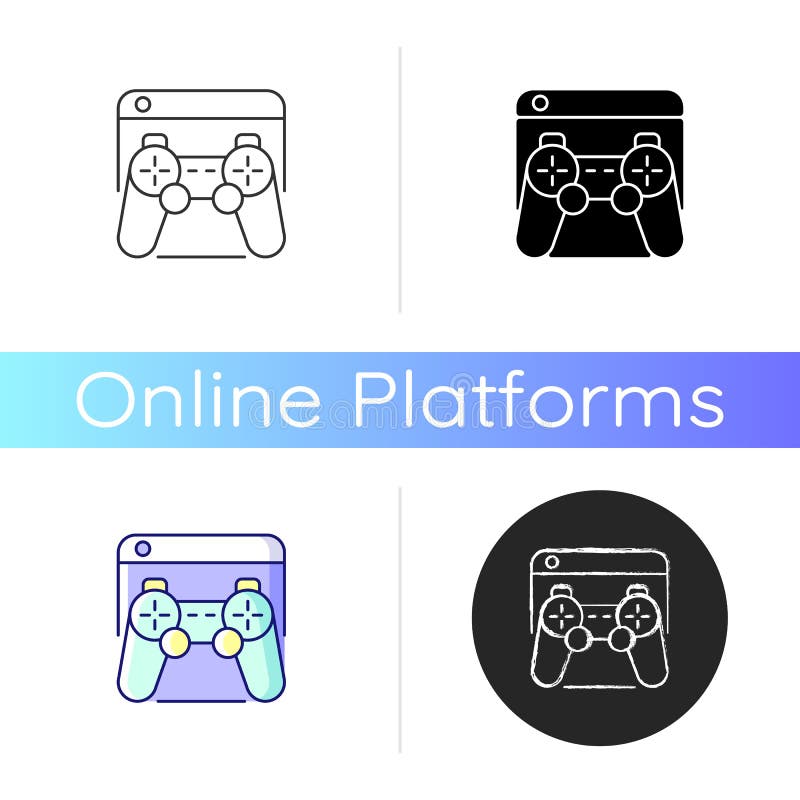 Gaming Platforms Concept Icon Stock Vector - Illustration of platform ...
