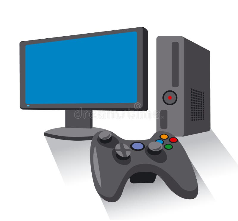 Game play station stock illustration. Illustration of control - 70123319
