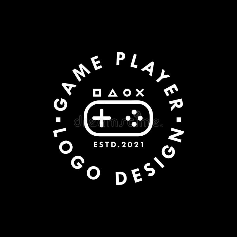 Game Player Logo Design Template Vector Stock Vector - Illustration of ...