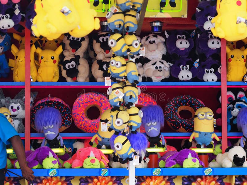 Game Prizes at Game Booth editorial stock image. Image of animals ...