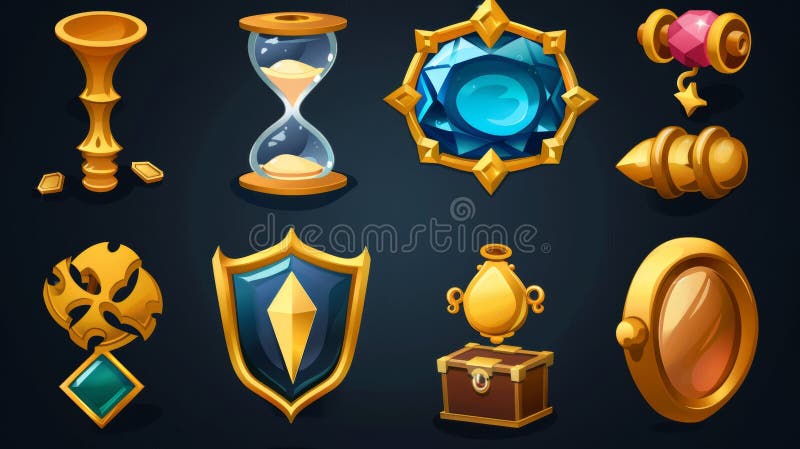 Game Reward Graphic User Interface, Menu Panel Design with Level Assets ... Game Reward Graphic User Interface, Menu Panel Design with Level Assets ...