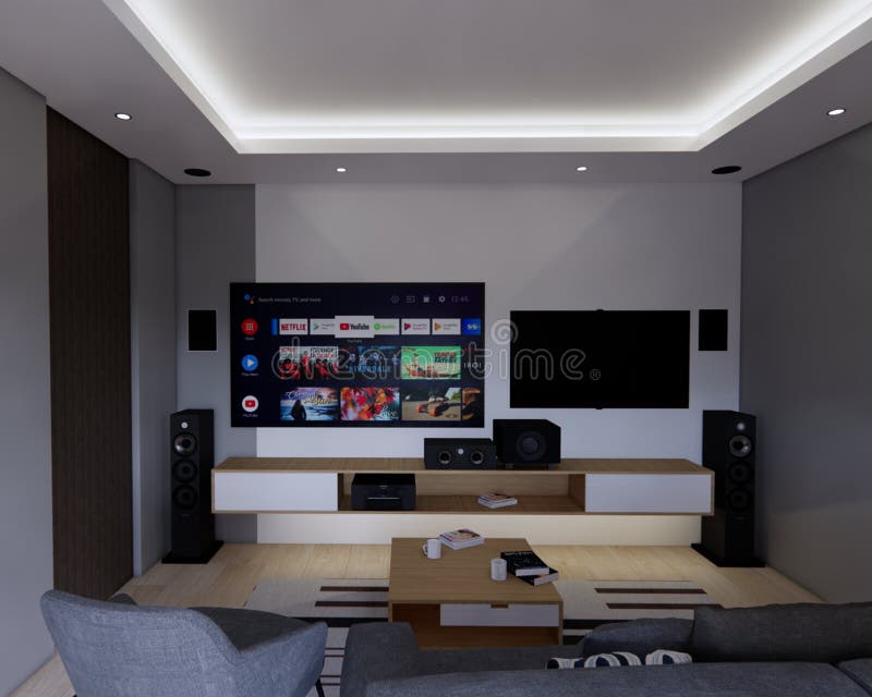 Game room interior design stock photo. Image of apartment - 268799366