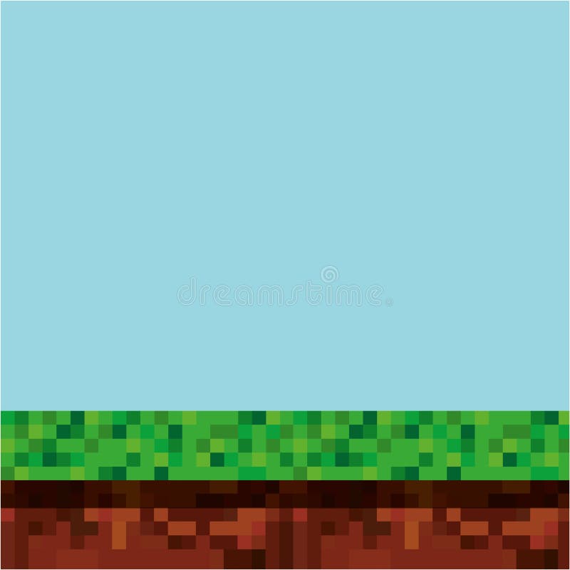 Game Scene Pixelated Background Stock Illustration - Illustration of ...