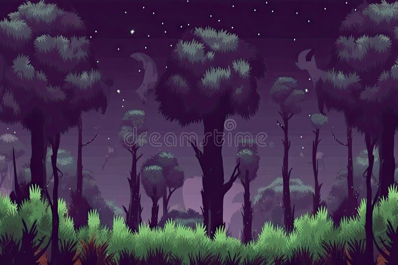 Game Seamless Horizontal Forest Background Side Scrolling 2D Games ...