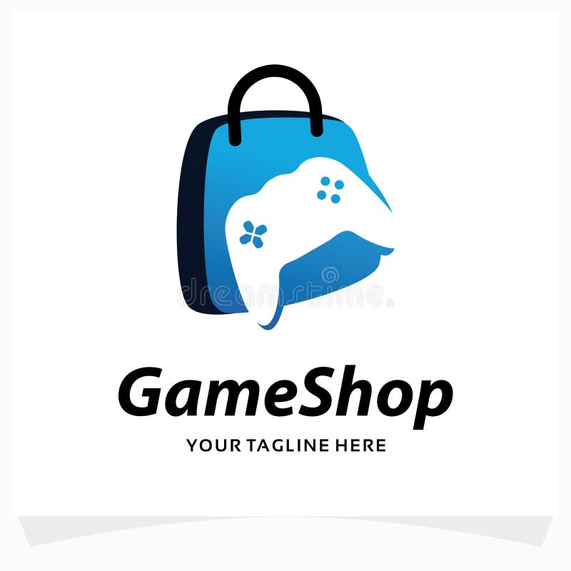 Game Shop Logo Template Design Template Stock Vector - Illustration of ...