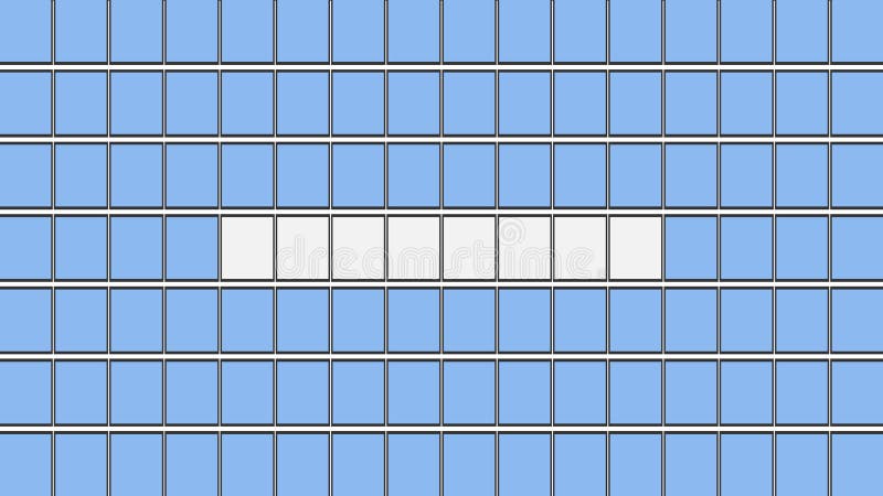 Game Show Board with Highlighted Tiles Stock Illustration ...