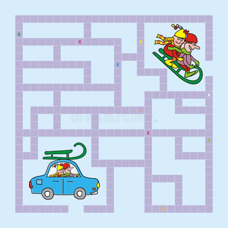 Game, sledding stock vector. Illustration of recreation - 47492372