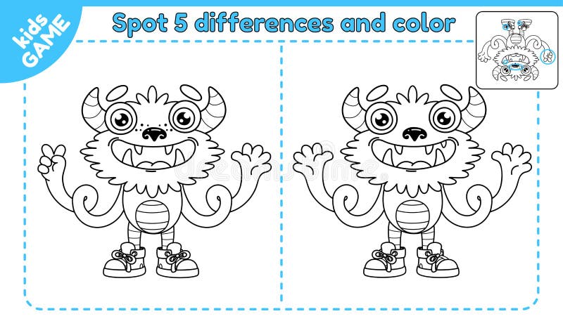 Spot 5 Differences Stock Illustrations – 212 Spot 5 Differences Stock ...