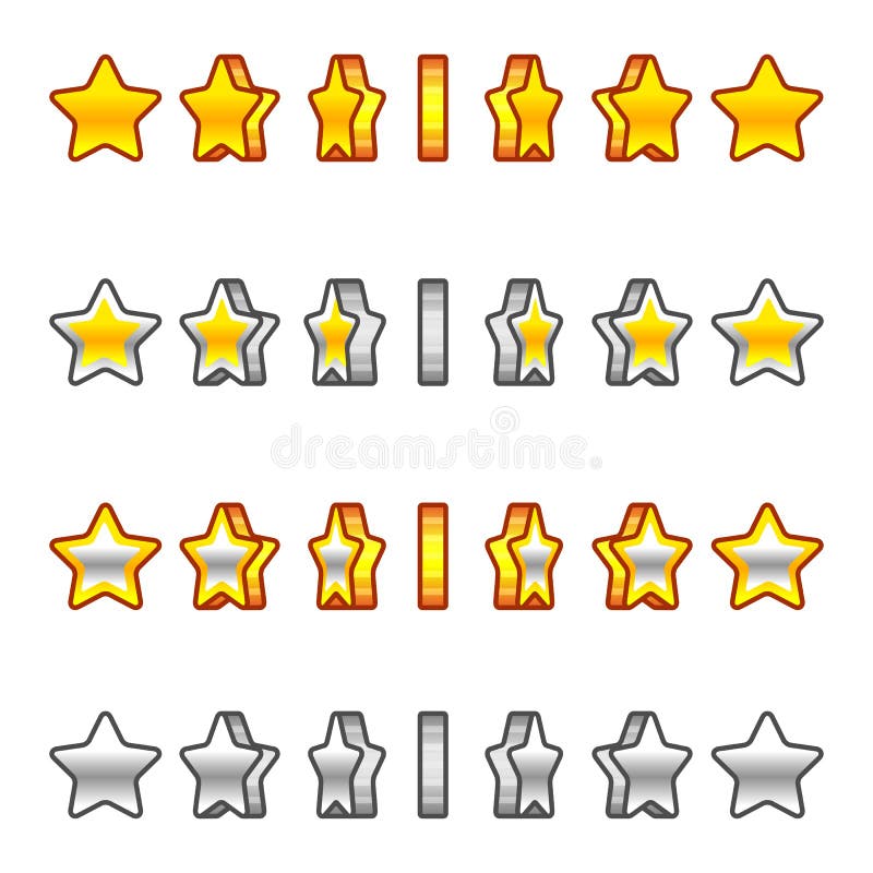 Game star rotation asset stock vector. Illustration of isolated - 44486253