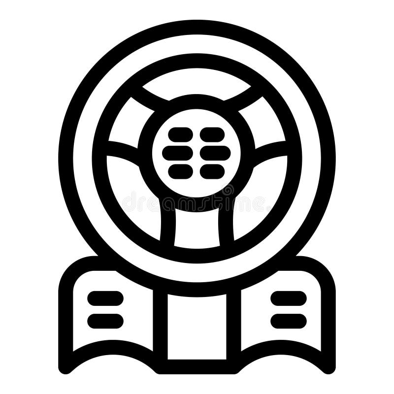 Game Steering Wheel Icon Representing Gaming Controller for Video Game ...