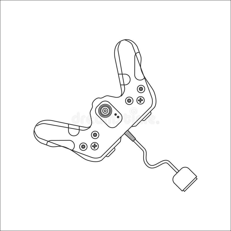 Game Stick Icon Collection Vector Isolated on White Stock Vector ...