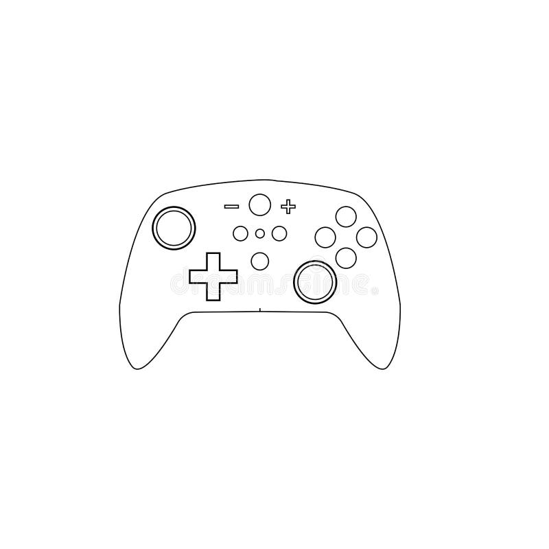 Game Stick Icon Collection Vector Isolated on White Stock Vector ...