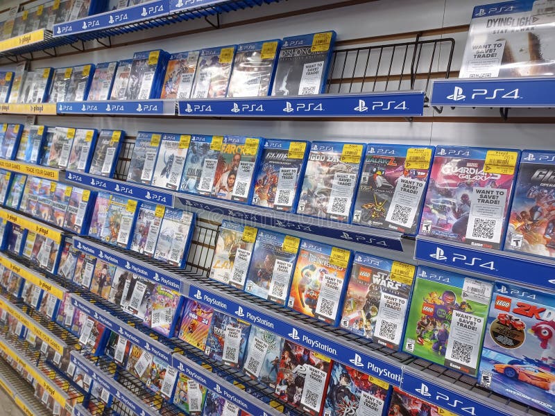 Game Stop indoor view editorial stock photo. Image of exterior - 336427583