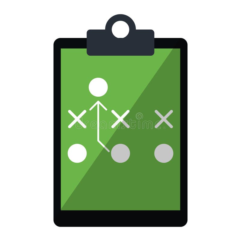 Game Strategy on Blackboard Symbol Stock Vector - Illustration of ...