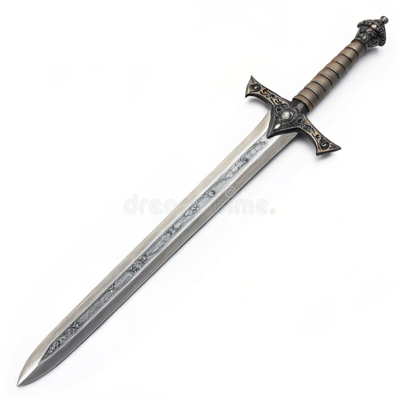 Game Sword Isolated on Transparent Background Stock Illustration ...