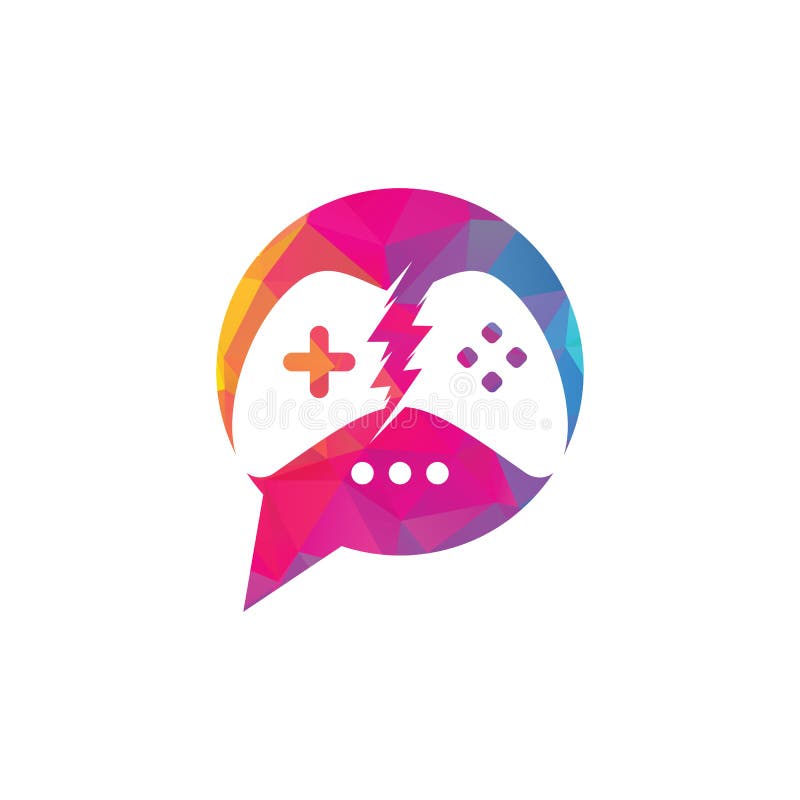 Game Talk Logo Design Vector Template Icon. Stock Vector - Illustration ...