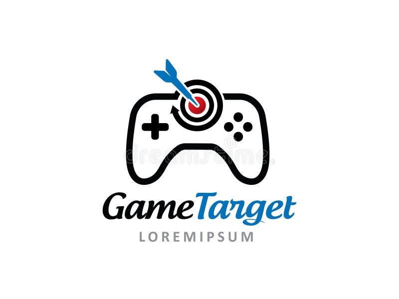 Game Target Logo Symbol or Icon Template Stock Vector - Illustration of ...