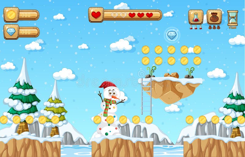 Snow Platform Game Stock Illustrations – 296 Snow Platform Game Stock ...
