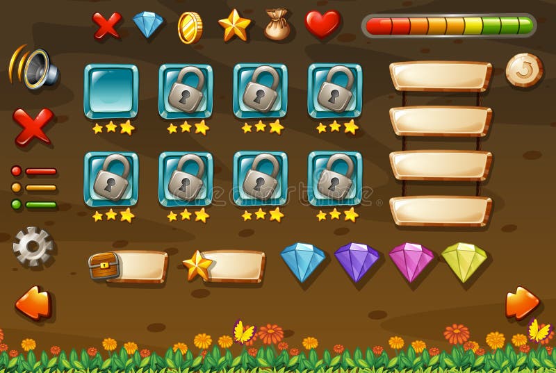 Game Template Underground Background Stock Illustrations – 145 Game ...