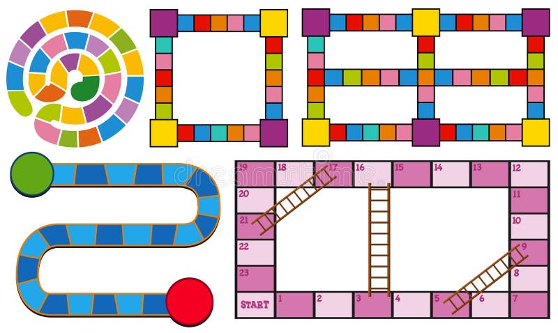 Game Templates in Different Colors Stock Vector - Illustration of ...