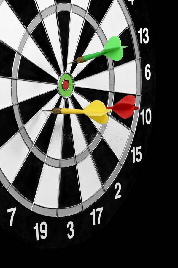 Game Throwing Darts at the Target Stock Photo - Image of board, play ...