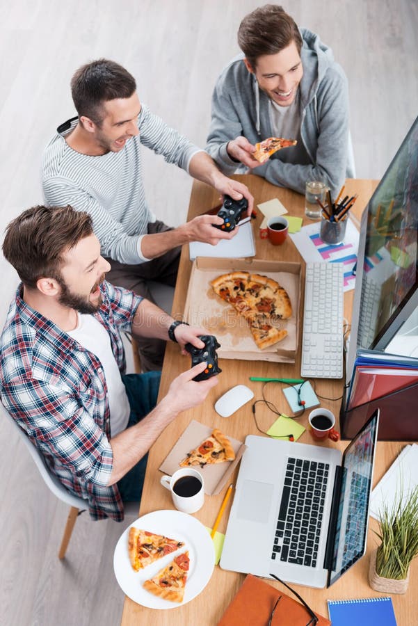 Game time. stock image. Image of laptop, food, caucasian - 54256957