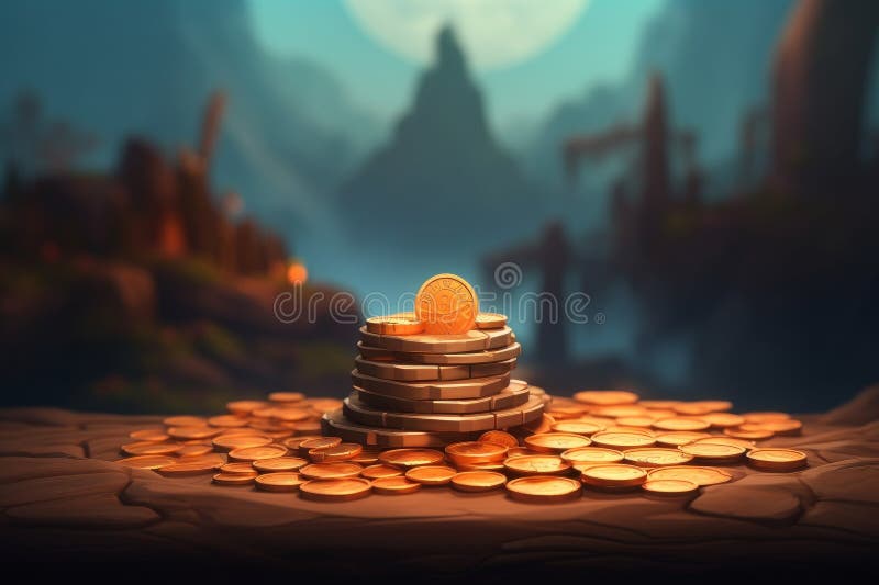 Game token. Generate Ai stock illustration. Illustration of money ...