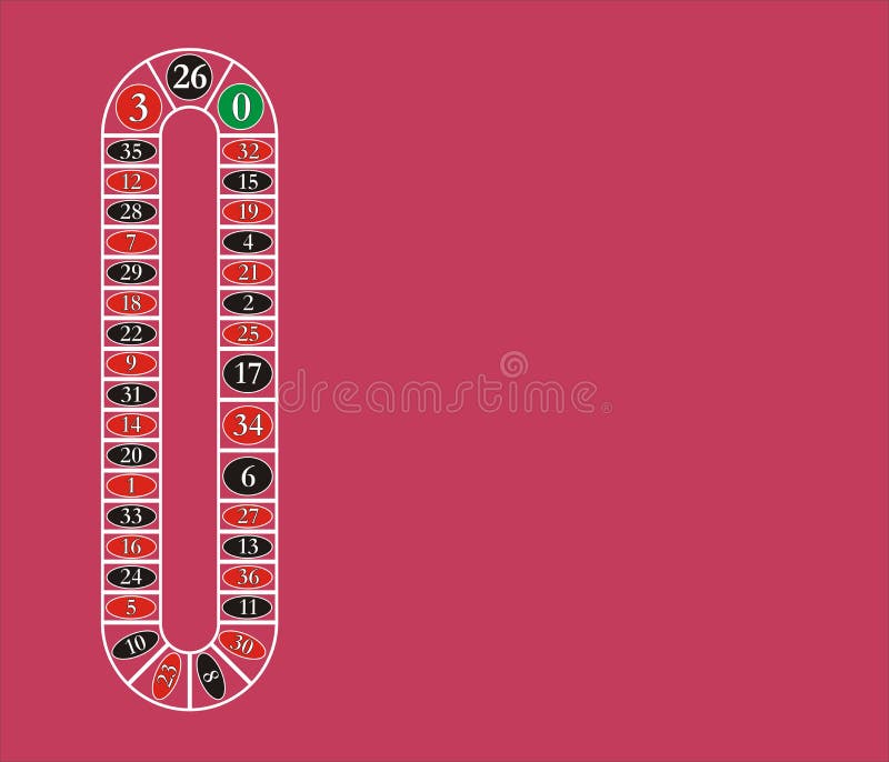 Roulette wheel numbers stock vector. Illustration of vector - 16829712
