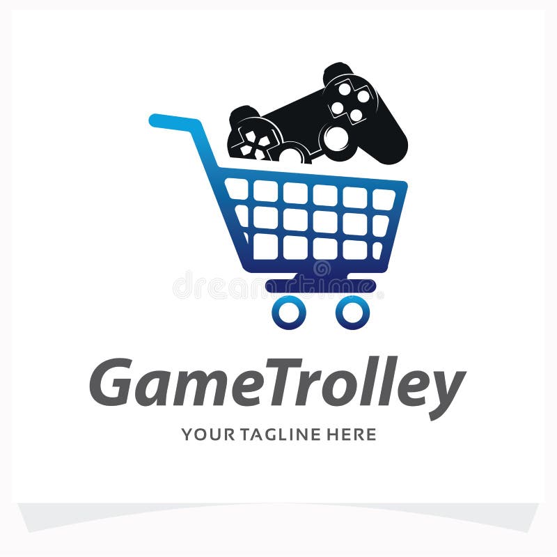 Trolley Market Logo Set Design Template Collection Stock Vector ...