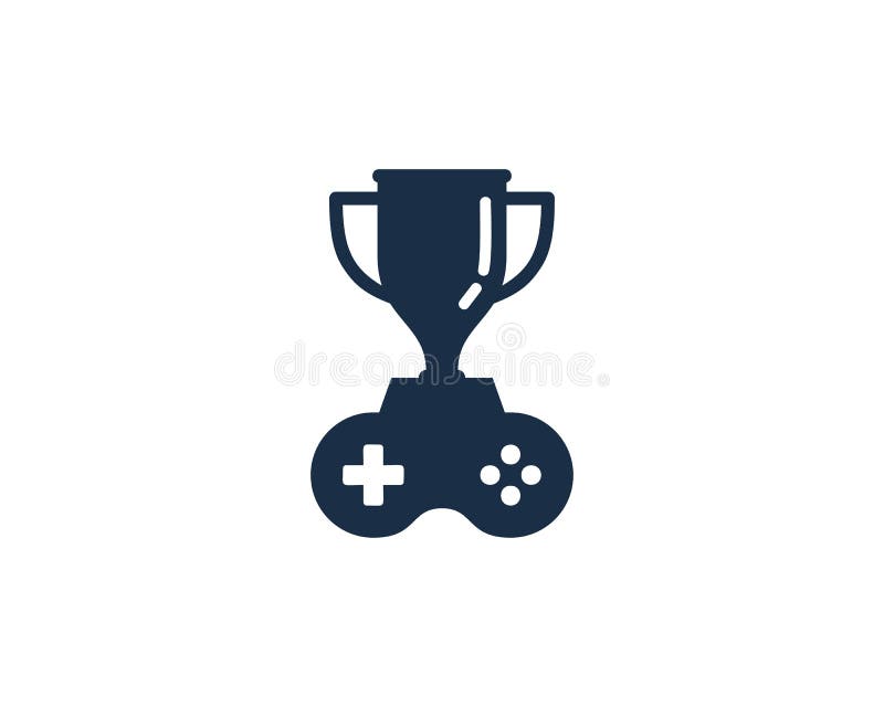 Game Trophy Icon Logo Design Element Stock Vector - Illustration of ...