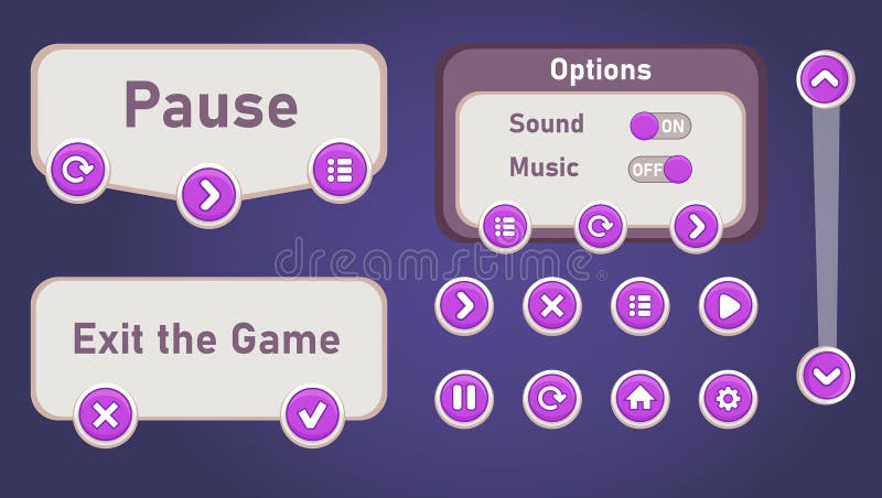 List of Mobile Games , Ui - Ux Stock Vector - Illustration of ...