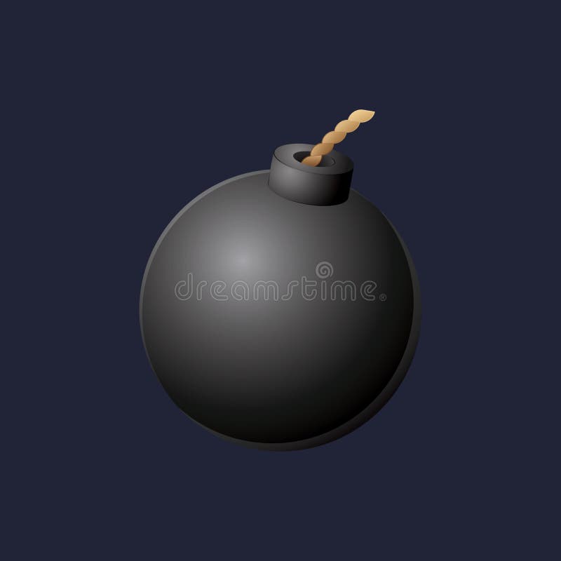 Game UI Asset. Gaming User Interface Bomb Icon Stock Vector ...