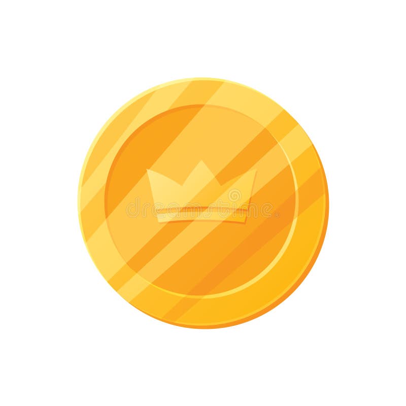 Game UI Asset. Gaming User Interface Coin Icon Stock Vector ...