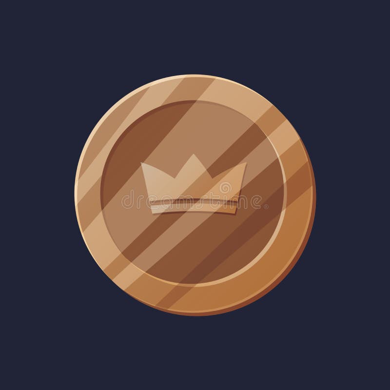 Game UI Asset. Gaming User Interface Coin Icon Stock Vector ...