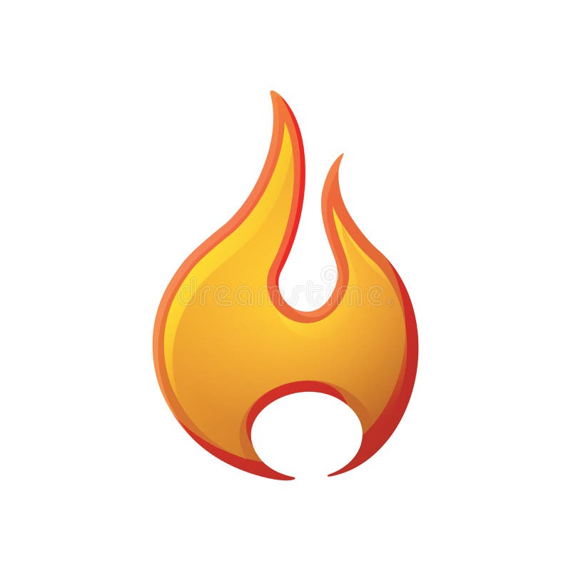 Game UI Asset. Gaming User Interface Fire Icon Stock Vector ...