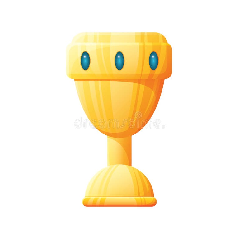 Game UI Asset. Gaming User Interface Goblet Icon Stock Vector ...