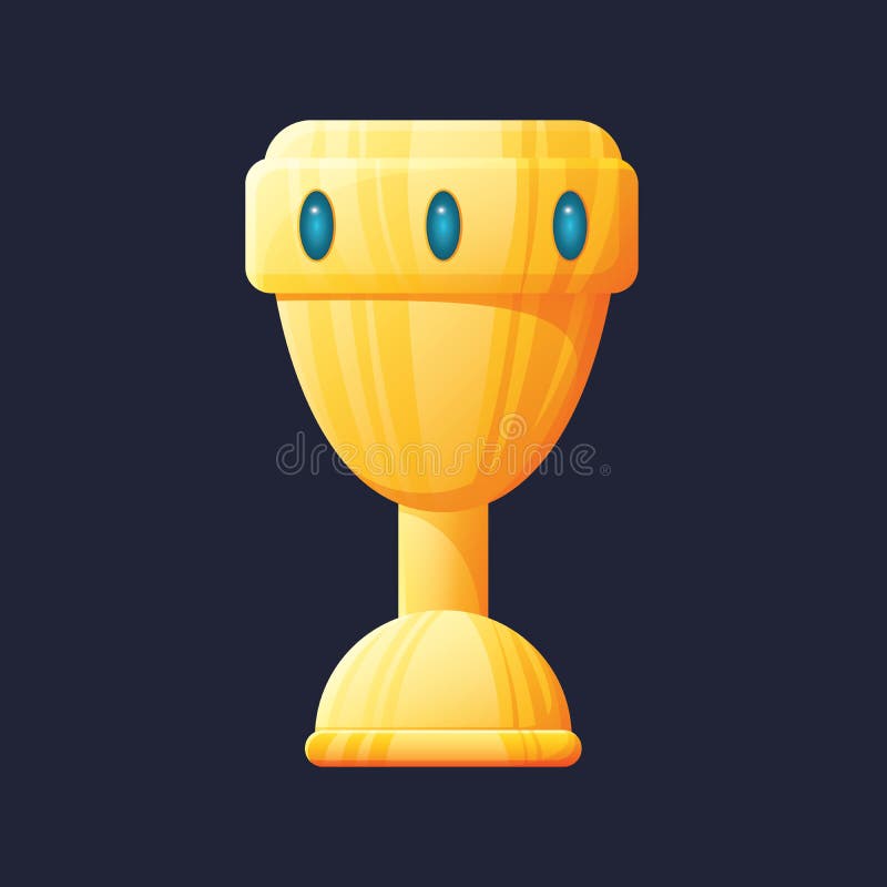 Game UI Asset. Gaming User Interface Goblet Icon Stock Vector ...