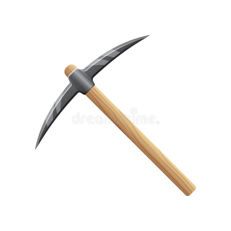 Game UI Asset. Gaming User Interface Pickaxe Icon Stock Vector ...