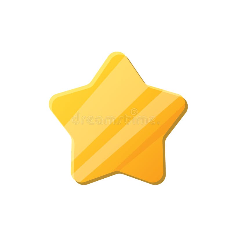 Game UI Asset. Gaming User Interface Star Icon Stock Vector ...